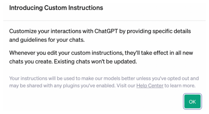 Custom Instructions für ChatGPT 🤖